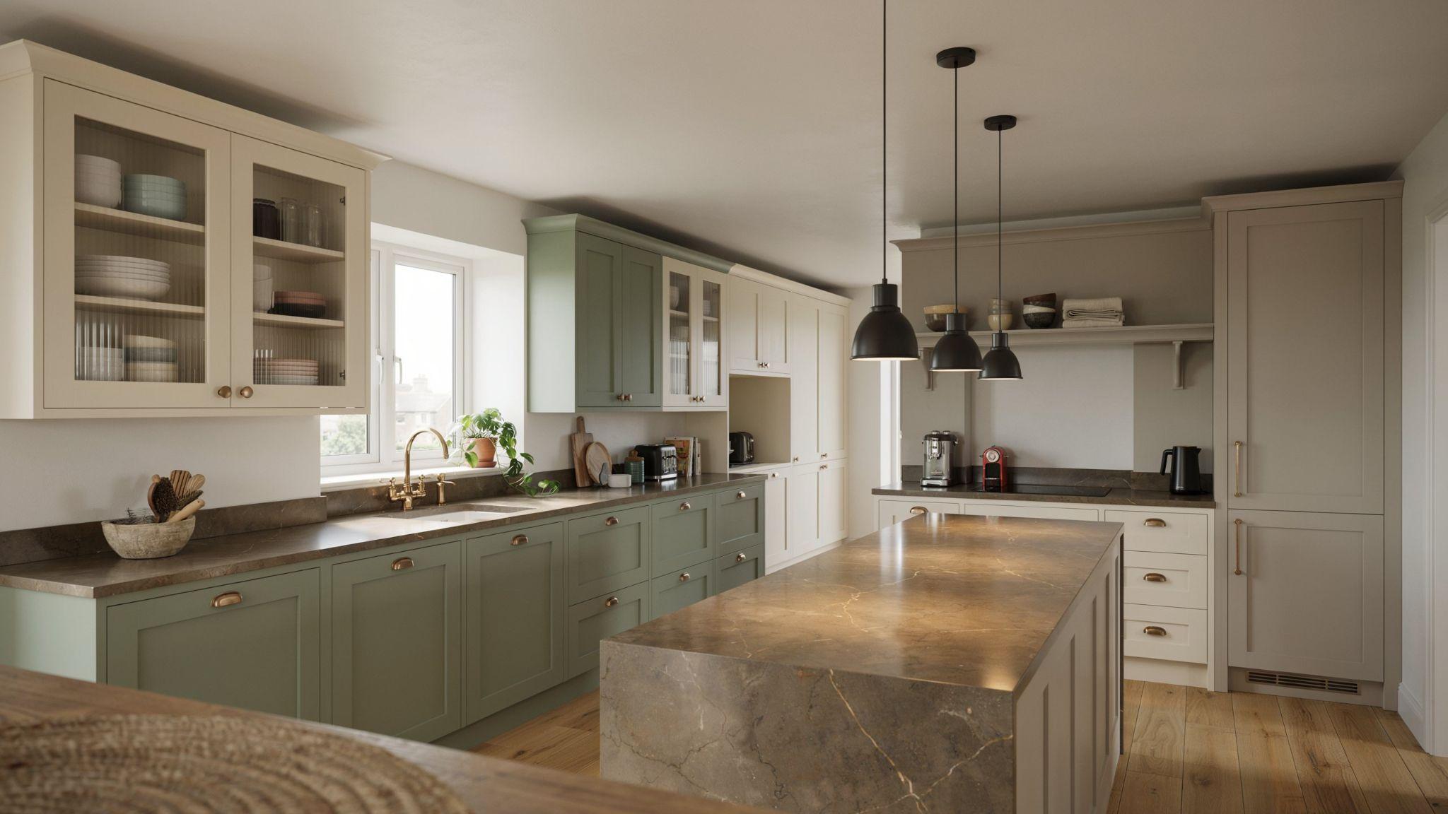 Kitchen Cabinets: What Color Paint Goes with Brown Granite Countertops ...